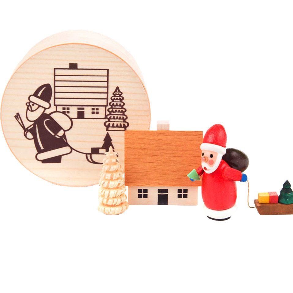 The Holiday Aisle® Dregeno Santa with Sled Chip Box | Wayfair