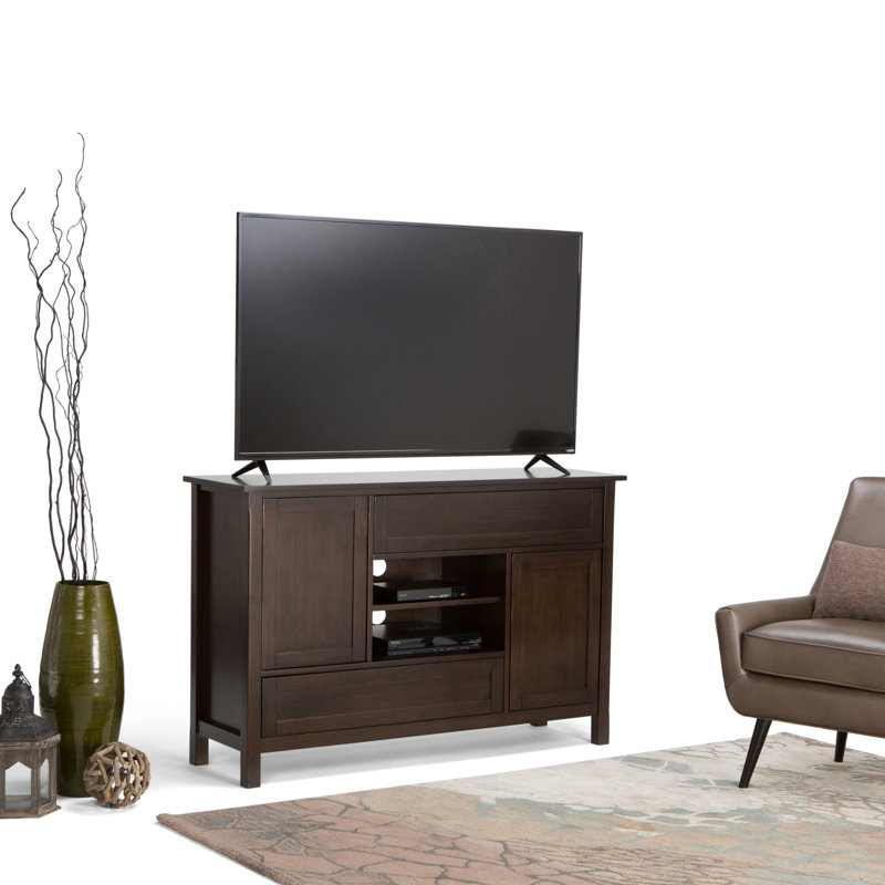 Simpli Home Sidney Solid Wood TV Stand for TVs up to 60" & Reviews ...