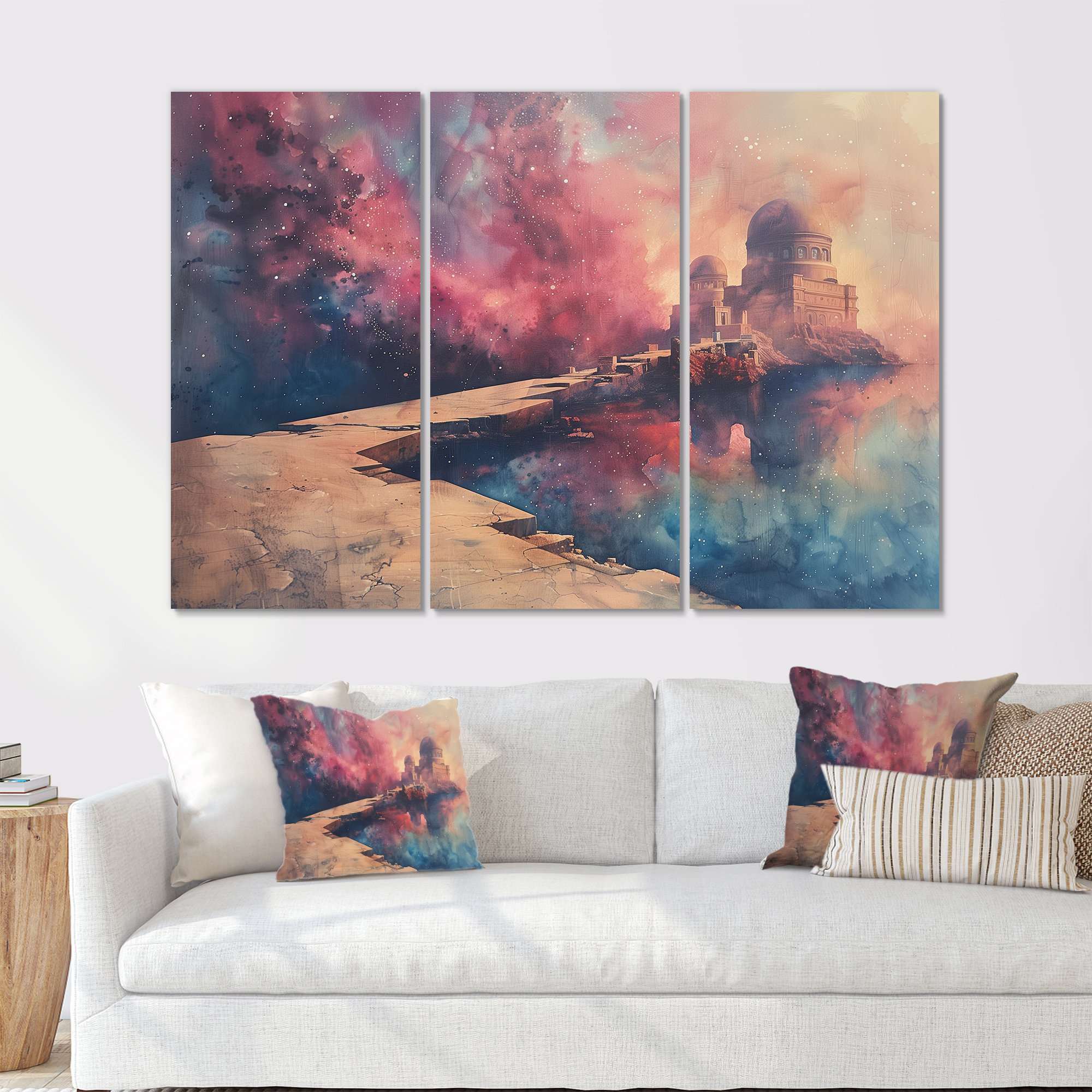Red Barrel Studio Pink Blue Summer Astral Observatories I ...