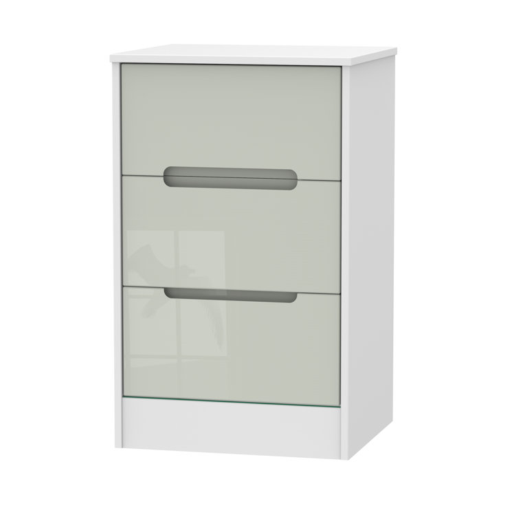 Ivy Bronx Fully Assembled Snavely 3 Drawer Bedside Table | Wayfair.co.uk