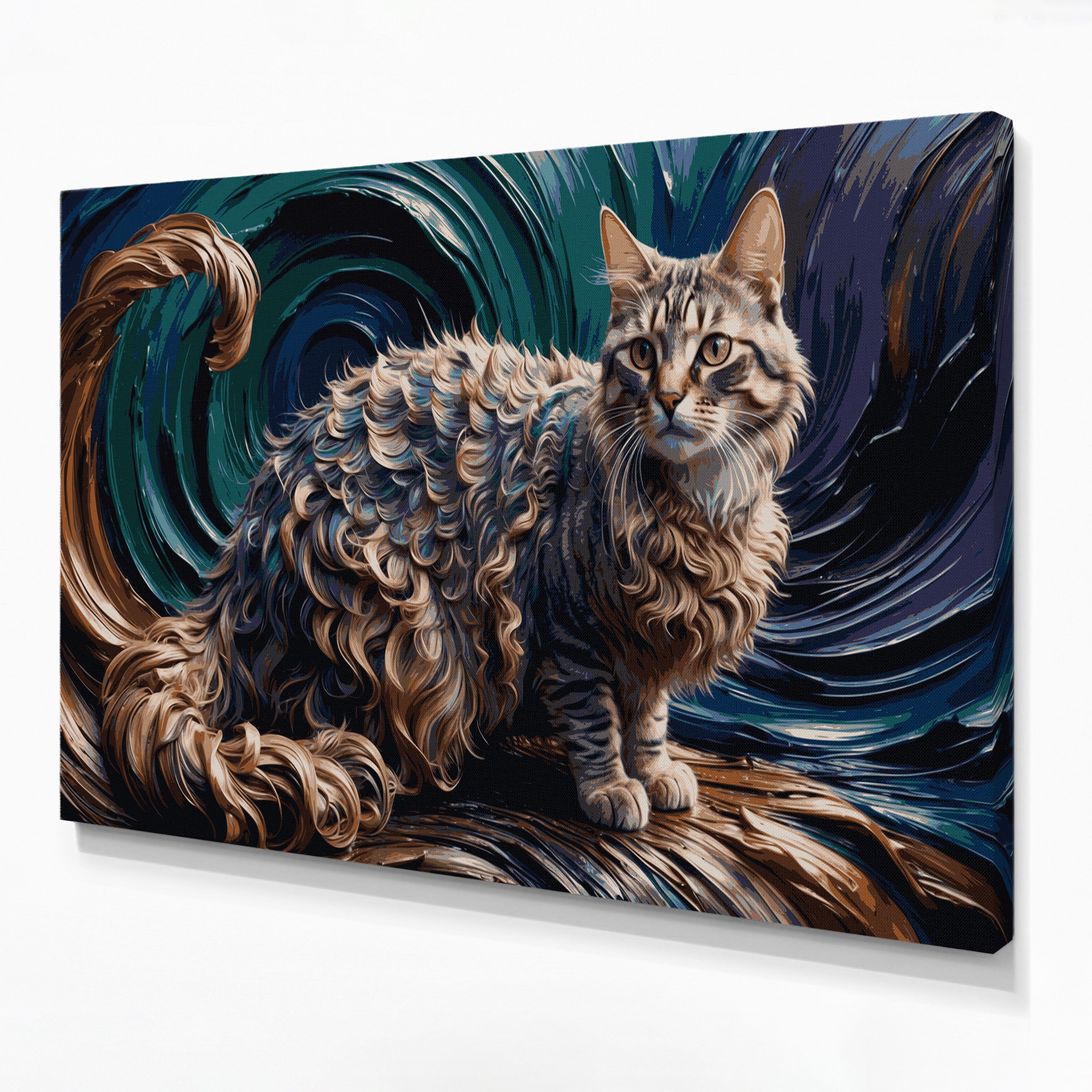 Dovecove Cats Tennessee Rex Gray Canvas Wall Art | Wayfair