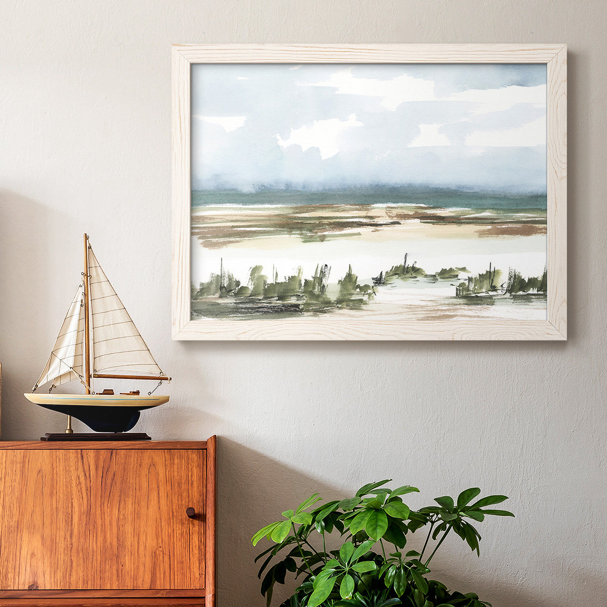 Wexford Home Coastal Wetlands Watercolor II - Single Picture Frame ...