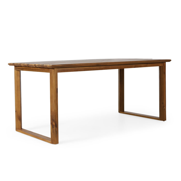 Loon Peak® Varva Wooden Dining Table | Wayfair