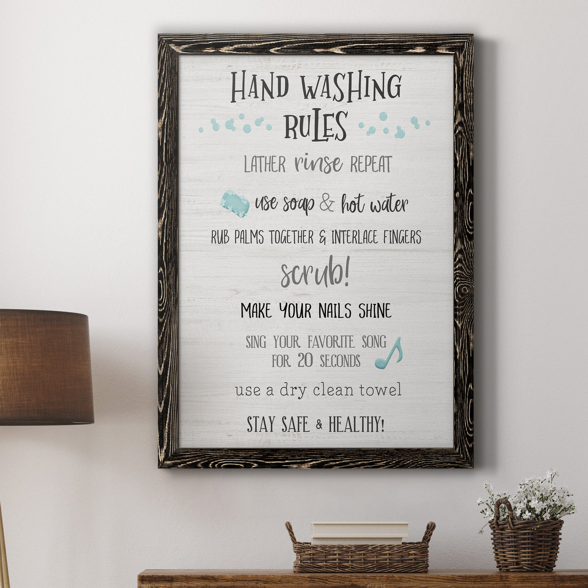 Isabelle & Max™ Stay Safe Rules - Picture Frame Print on Canvas ...