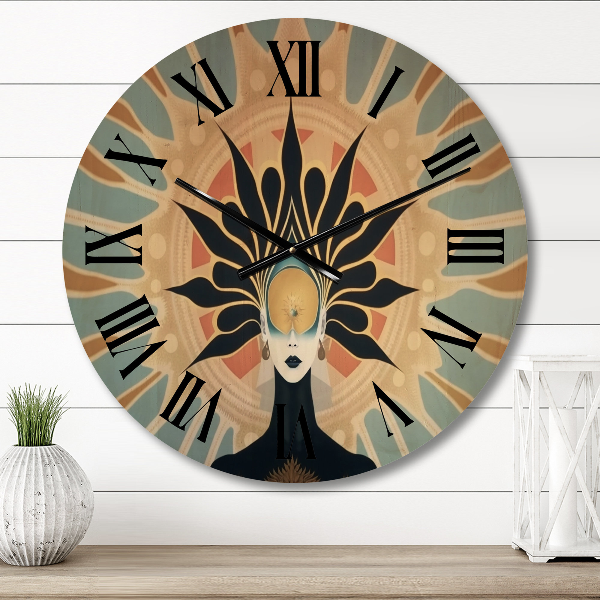 East Urban Home Futuristic Minimalism Woman Sci-Fi Portrait IV ...