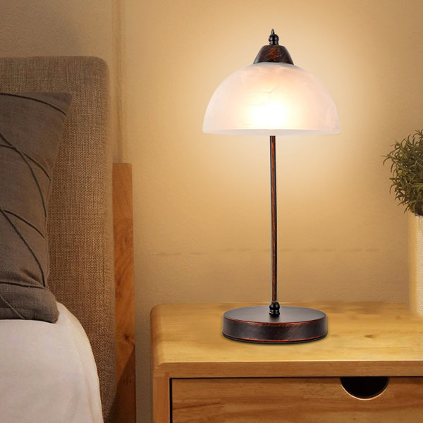 Red Barrel Studio® Dametre Arched Lamp Night Table for Bedside ...