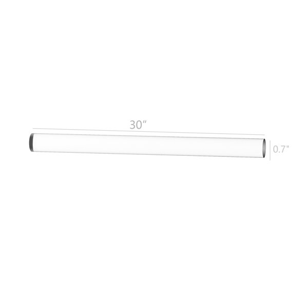FixtureDisplays 18mm (Nominal 3/4") Diameter x 30" Long Acrylic Rod ...