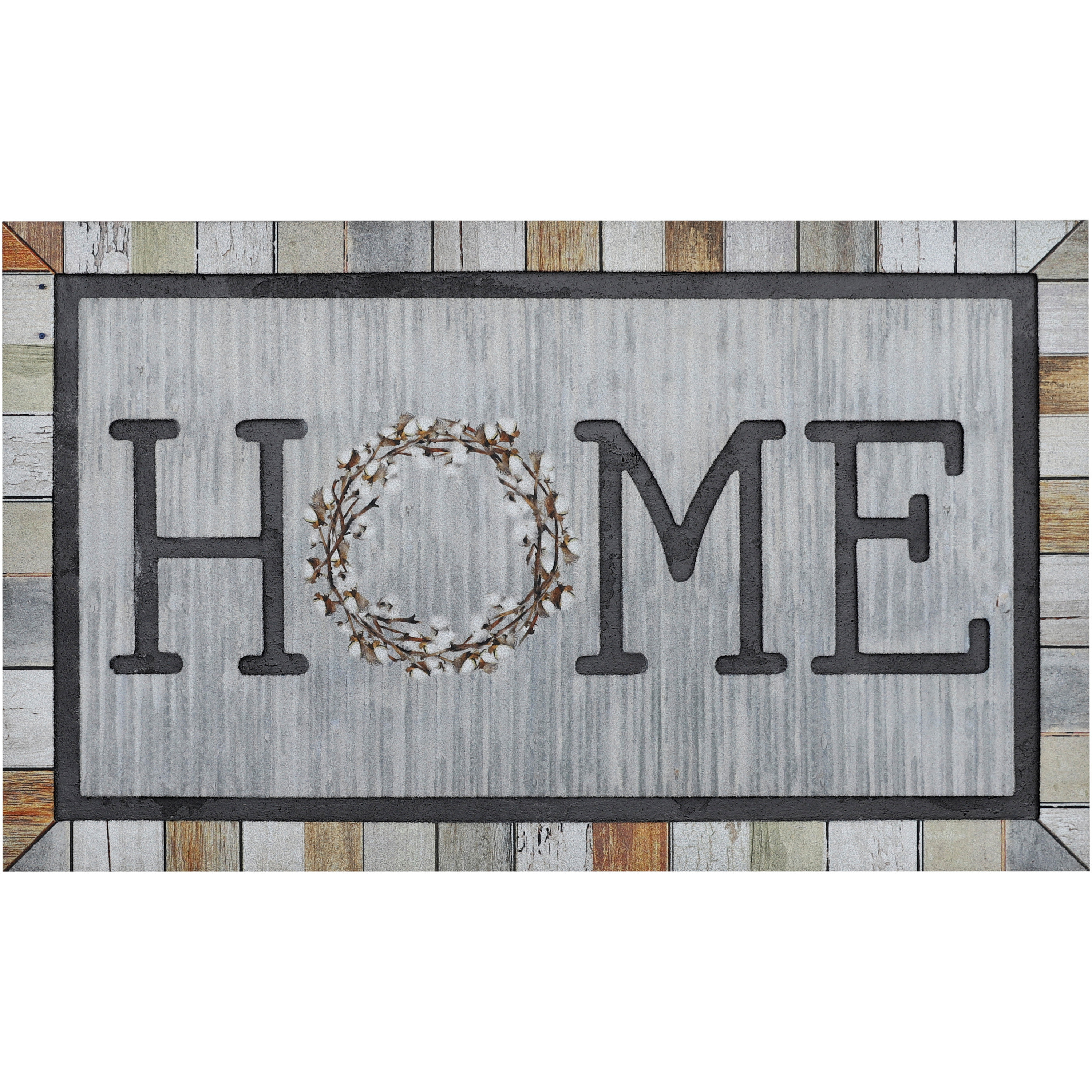 Gracie Oaks Maloree Farmhouse Home Wreath Recycled Rubber All Weather ...