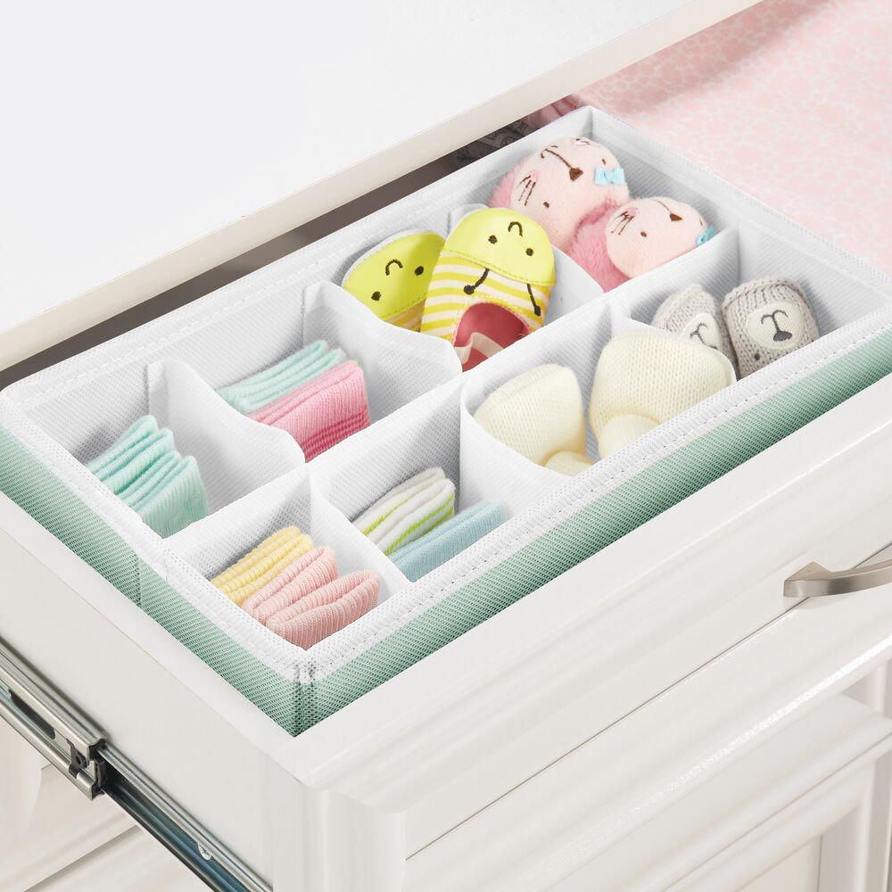 mDesign Fabric Drawer/Closet Divided Organizers, Set of 5 & Reviews ...