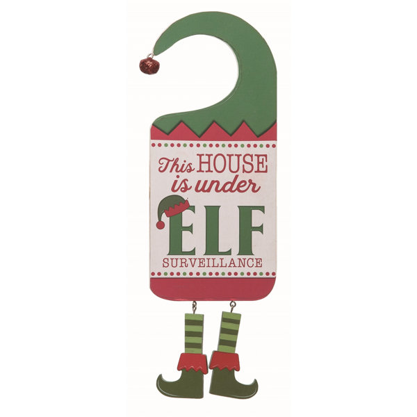 The Holiday Aisle® Wood Elf Wall Decor | Wayfair