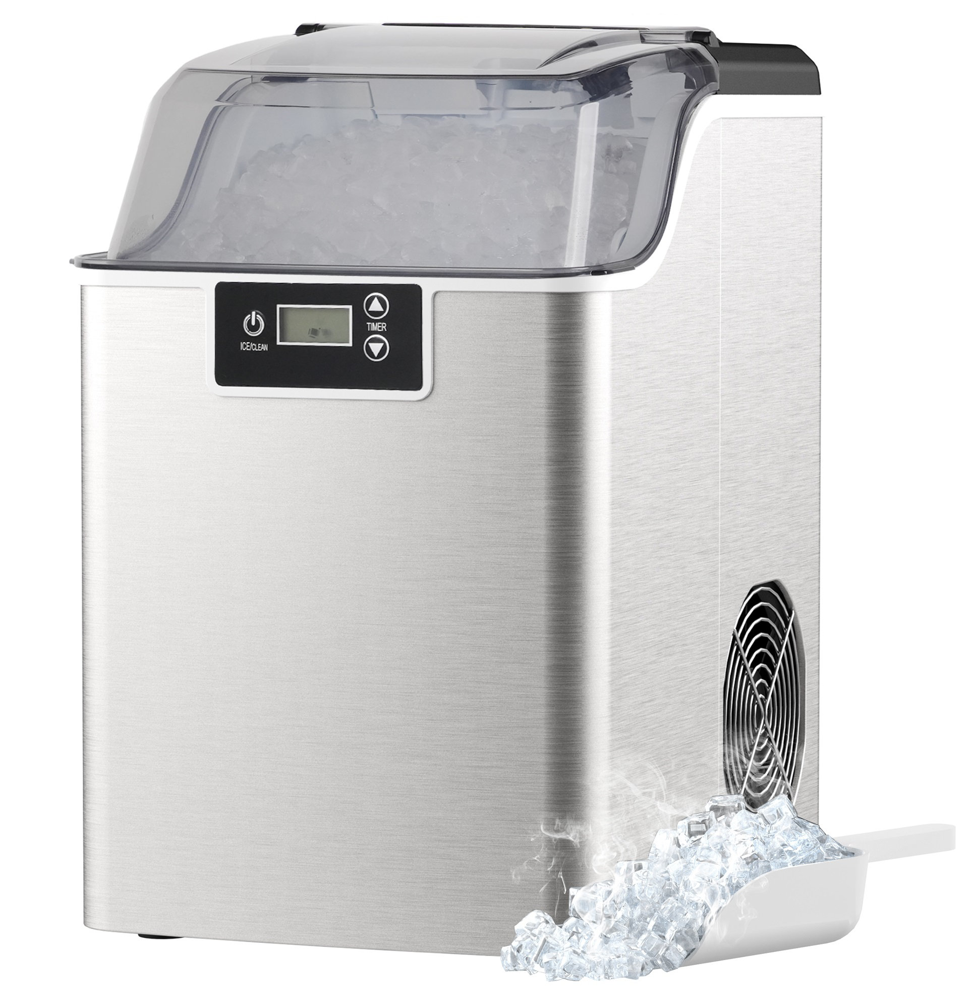 Advwin Nugget Countertop Ice Maker, 44Lbs/24H Pebble Ice Maker Machine ...