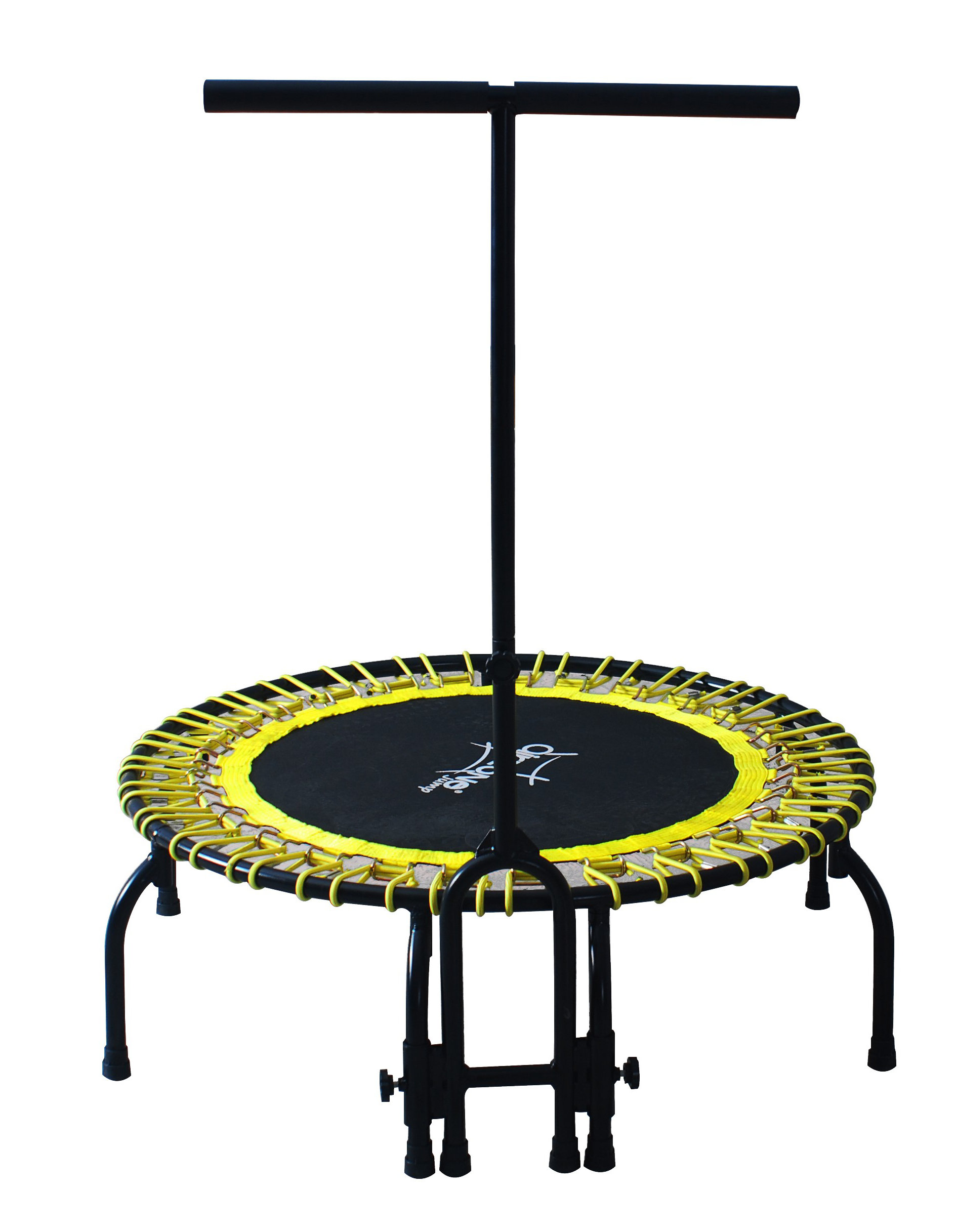 AirZone Play Jump Elite 3.2' Round Fitness Trampoline with Handlebar ...
