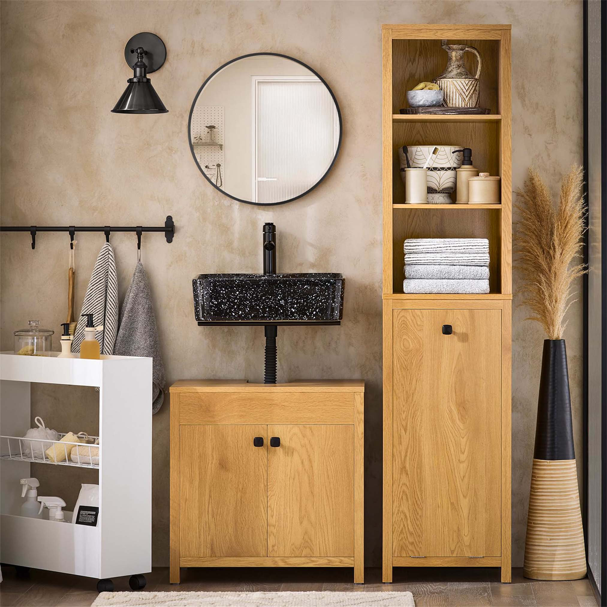 ClassicLiving Aadhith Freestanding Linen Cabinet | Wayfair.ie
