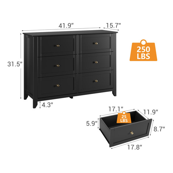 Espiron Optimum 6 Drawer Dresser | Wayfair