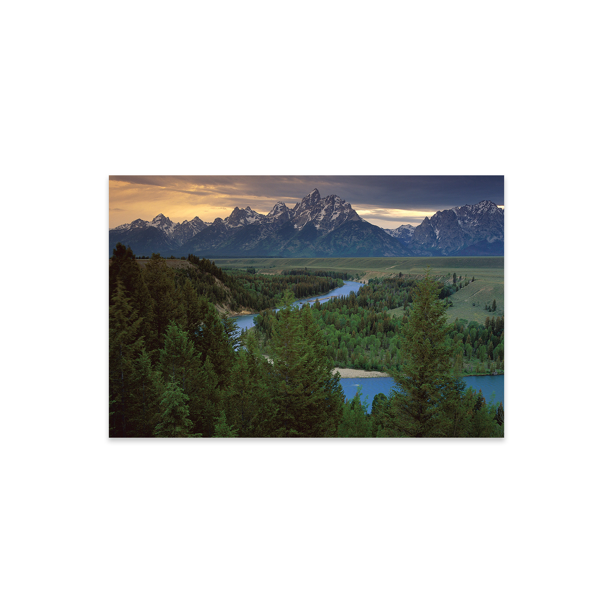 Millwood Pines Teton Range At Snake River Overlook, Grand Teton ...