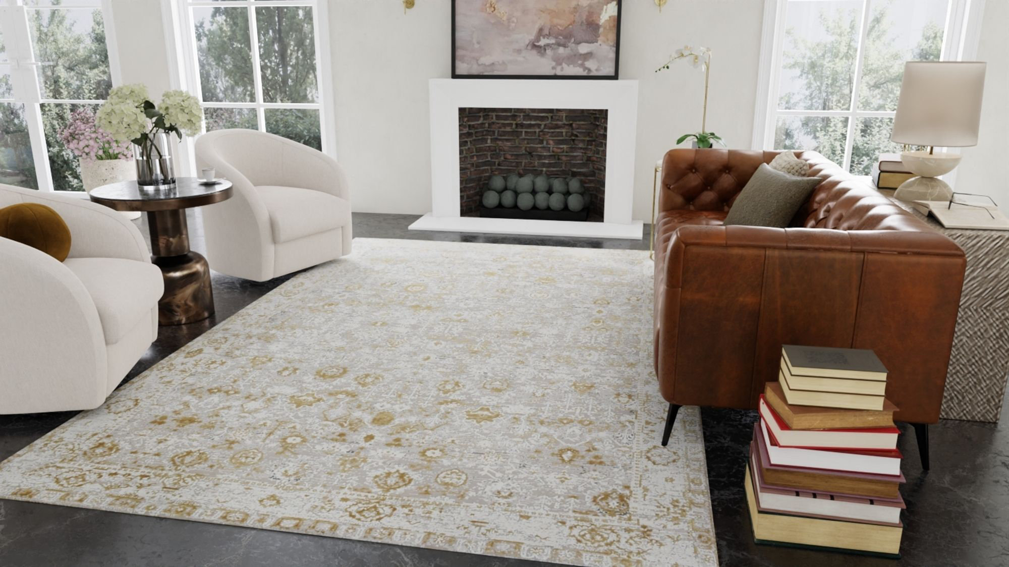 Badgley Mischka Rectangle Oasis Area Rug | Wayfair
