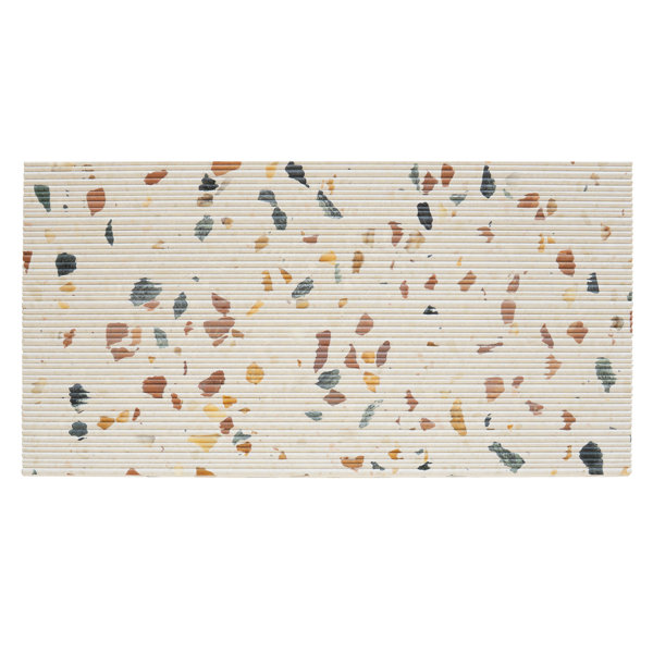 Terraforma 12x24 in. Beige Textured Terrazzo Large Wall Tile (7.75 sq ...