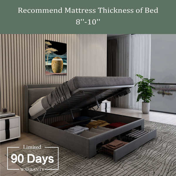 Latitude Run® Adelphine Upholstered Platform Bed | Wayfair