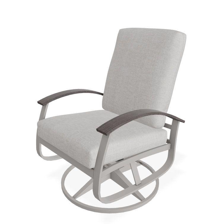 Red Barrel Studio® Hoffstetter Powder Coated Aluminum Outdoor Rocker ...