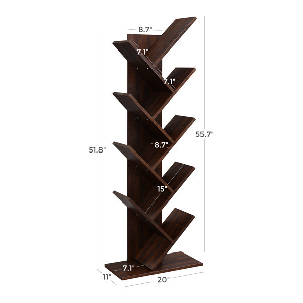 Red Barrel Studio® Trivette Geometric Bookcase & Reviews | Wayfair