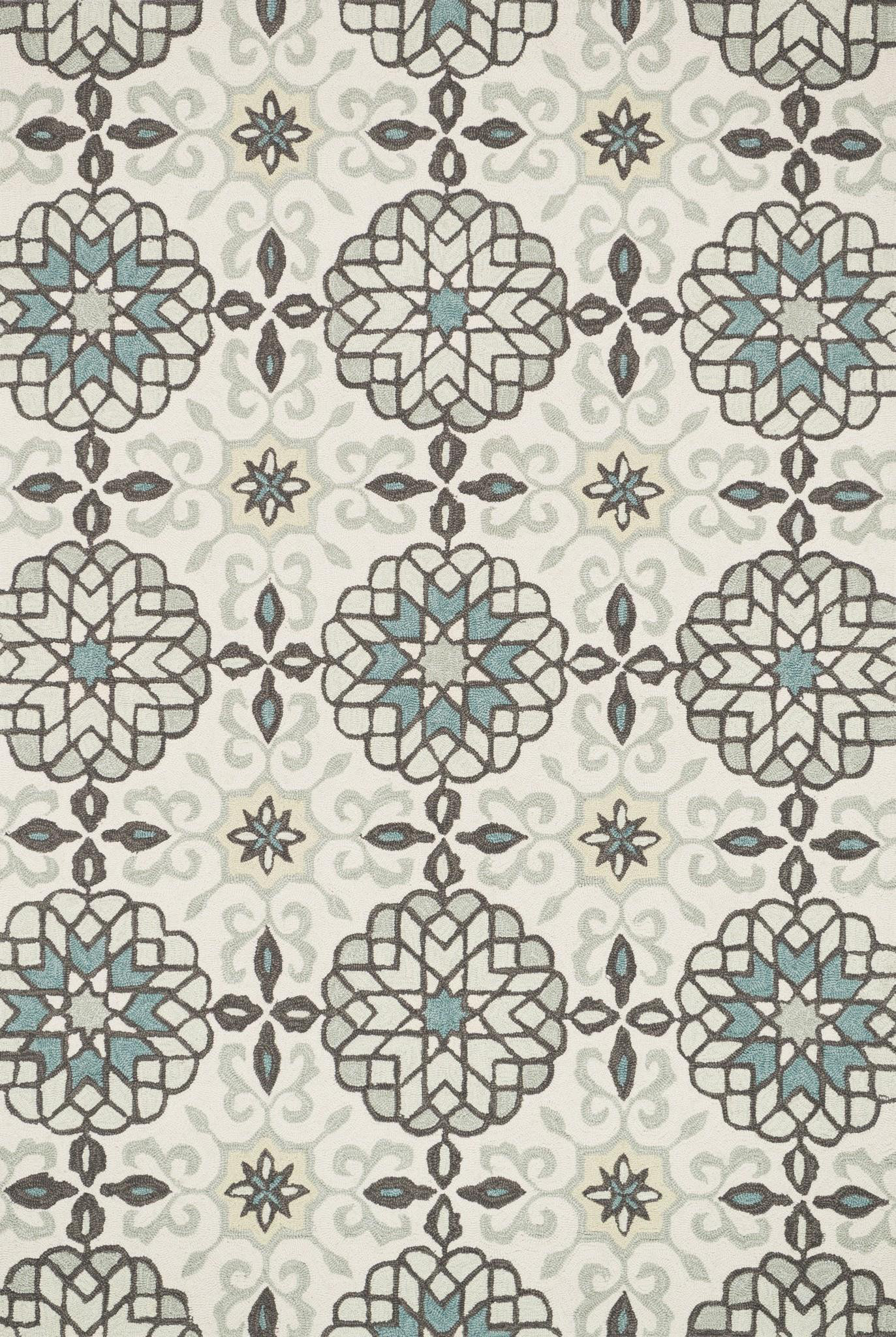 Loloi Rugs Francesca Hand Hooked Ivory/Blue Rug | Wayfair