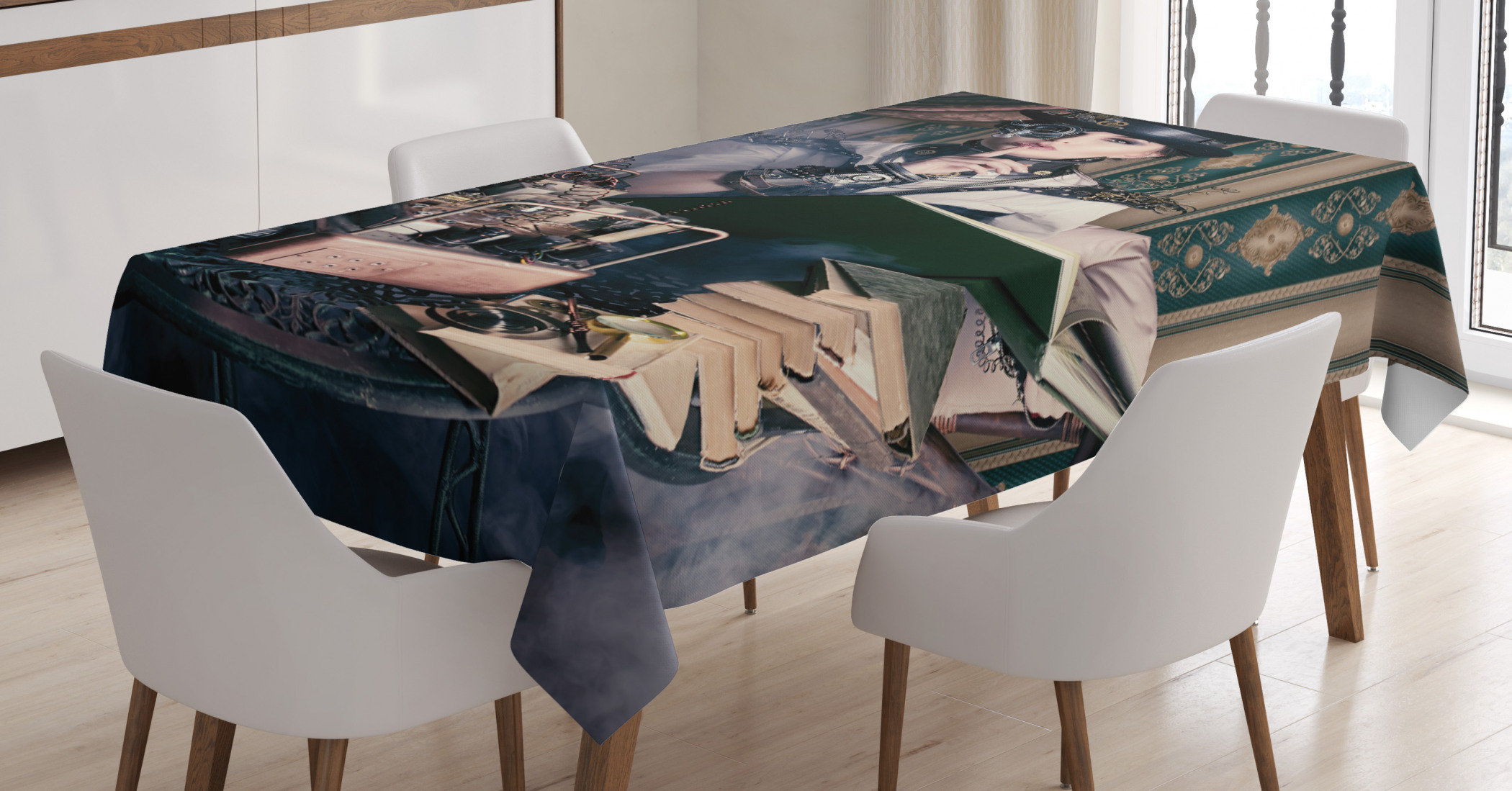steampunk tablecloth
