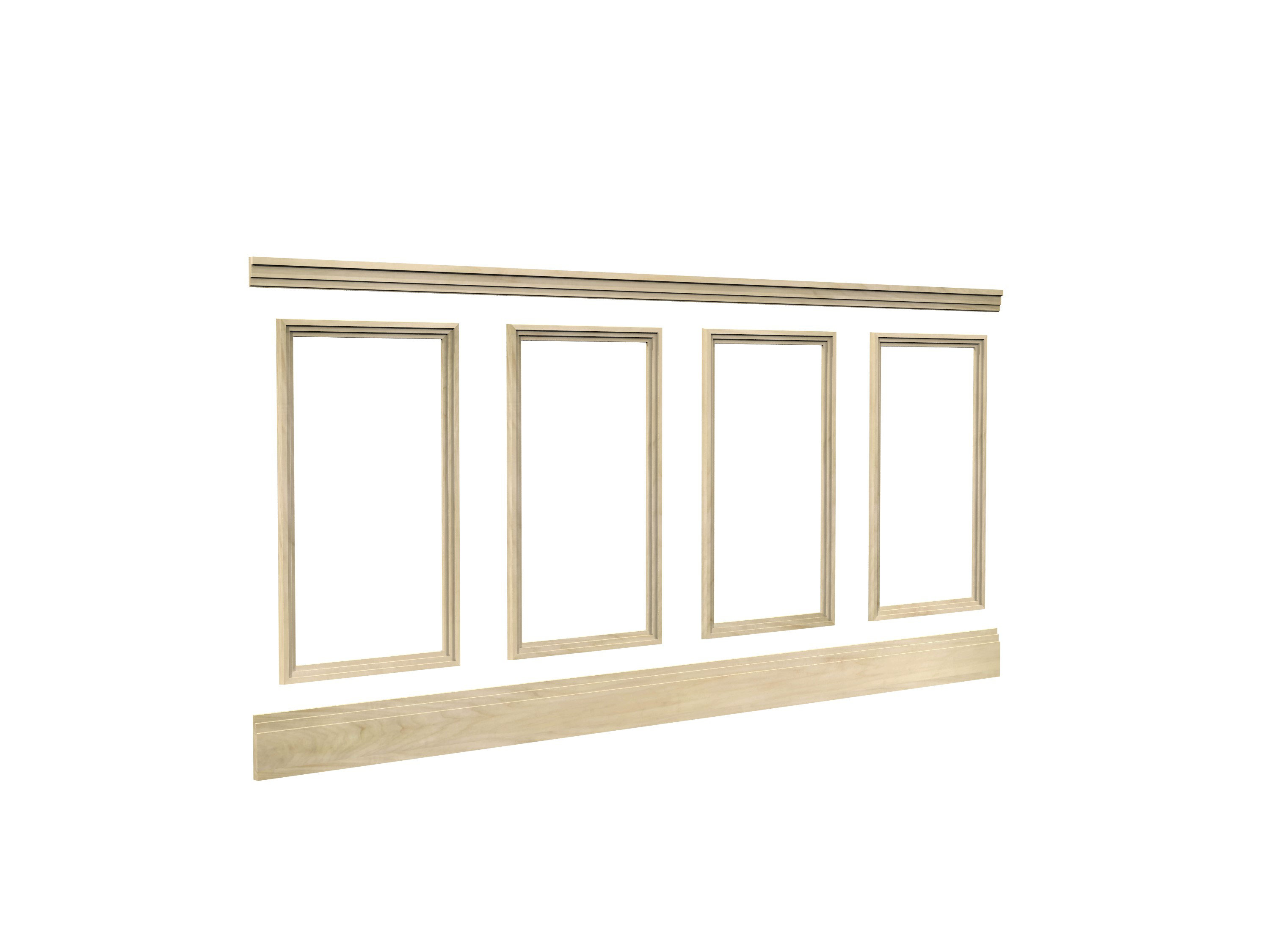 Ornamental Mouldings 32" x Varying Length 3D Embossed Panel in Brown ...