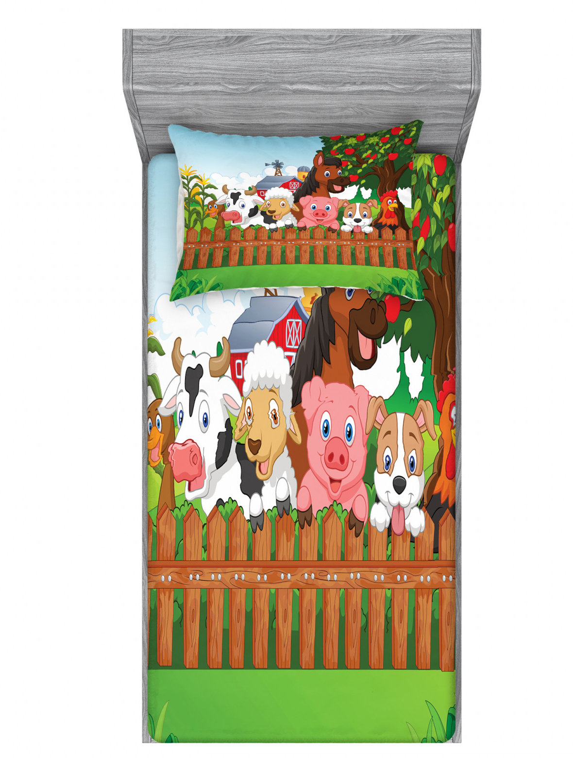 Ambesonne Cartoon Sheet Set | Wayfair
