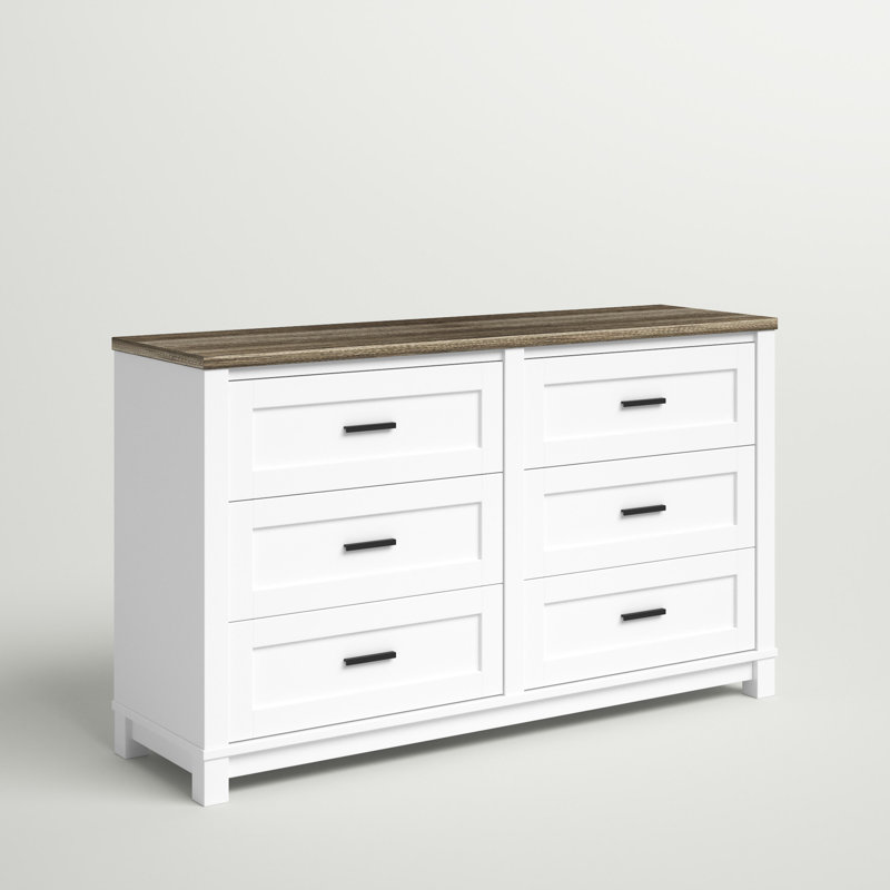 Ebern Designs Vasia 6 Drawer Double Dresser & Reviews | Wayfair