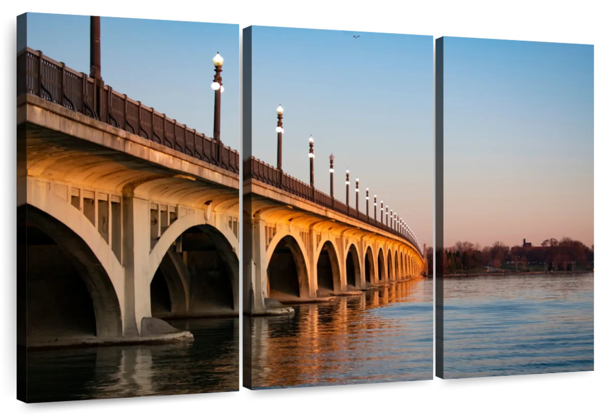 Ebern Designs Detroit MacArthur Bridge | Wayfair