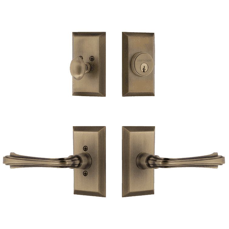 Nostalgic Warehouse Studio Entry Set with Fleur Lever | Wayfair