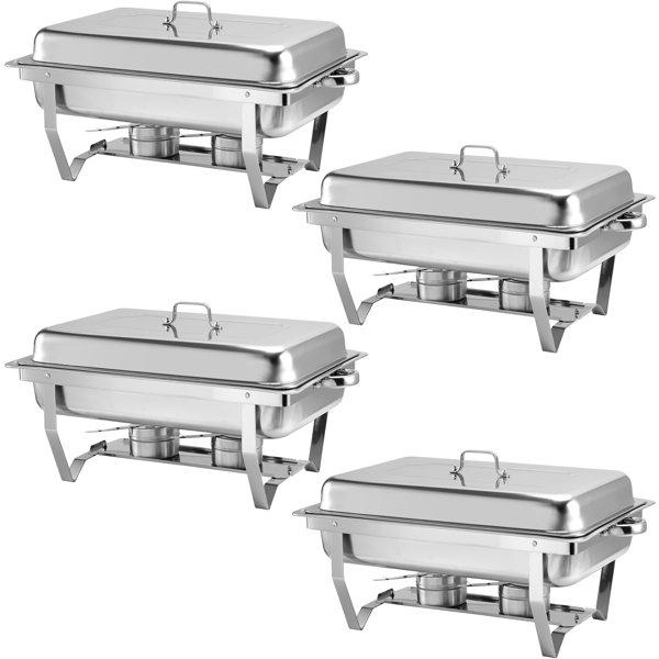The Party Aisle™ Stainless Steel Catering Buffet Servers Tray With ...