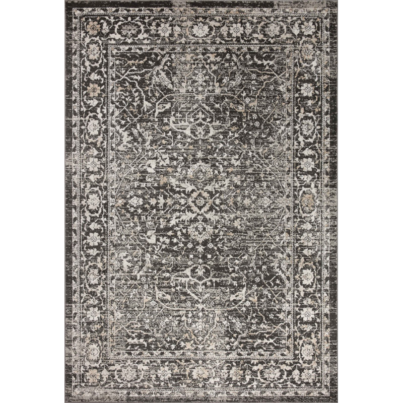 Lark Manor™ Aliyana II Charcoal / Silver Area Rug & Reviews | Wayfair