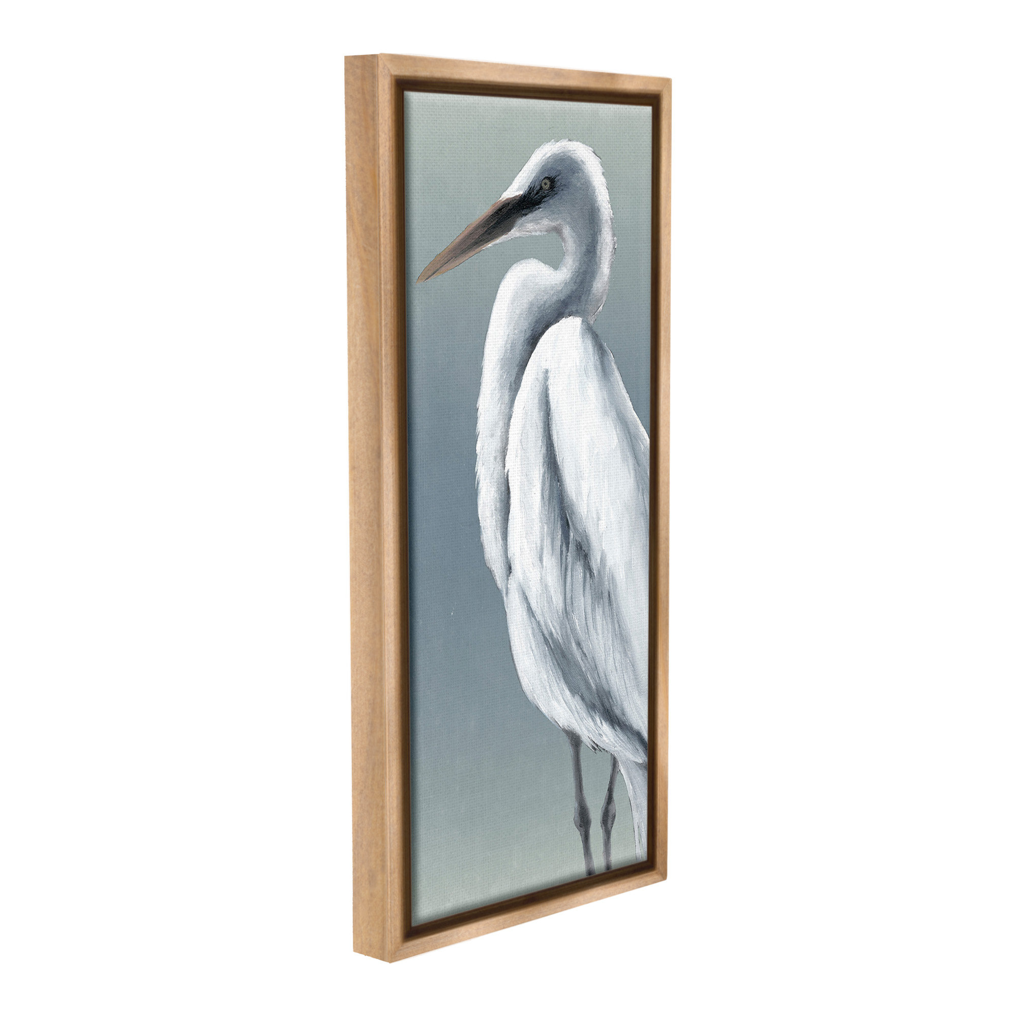 Dovecove " Traditional Egret Bird Floater Frame " by Grace Popp on ...