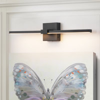 Wade Logan® Dimmable LED Aluminum Wall Mounted Hardwired Picture Light ...
