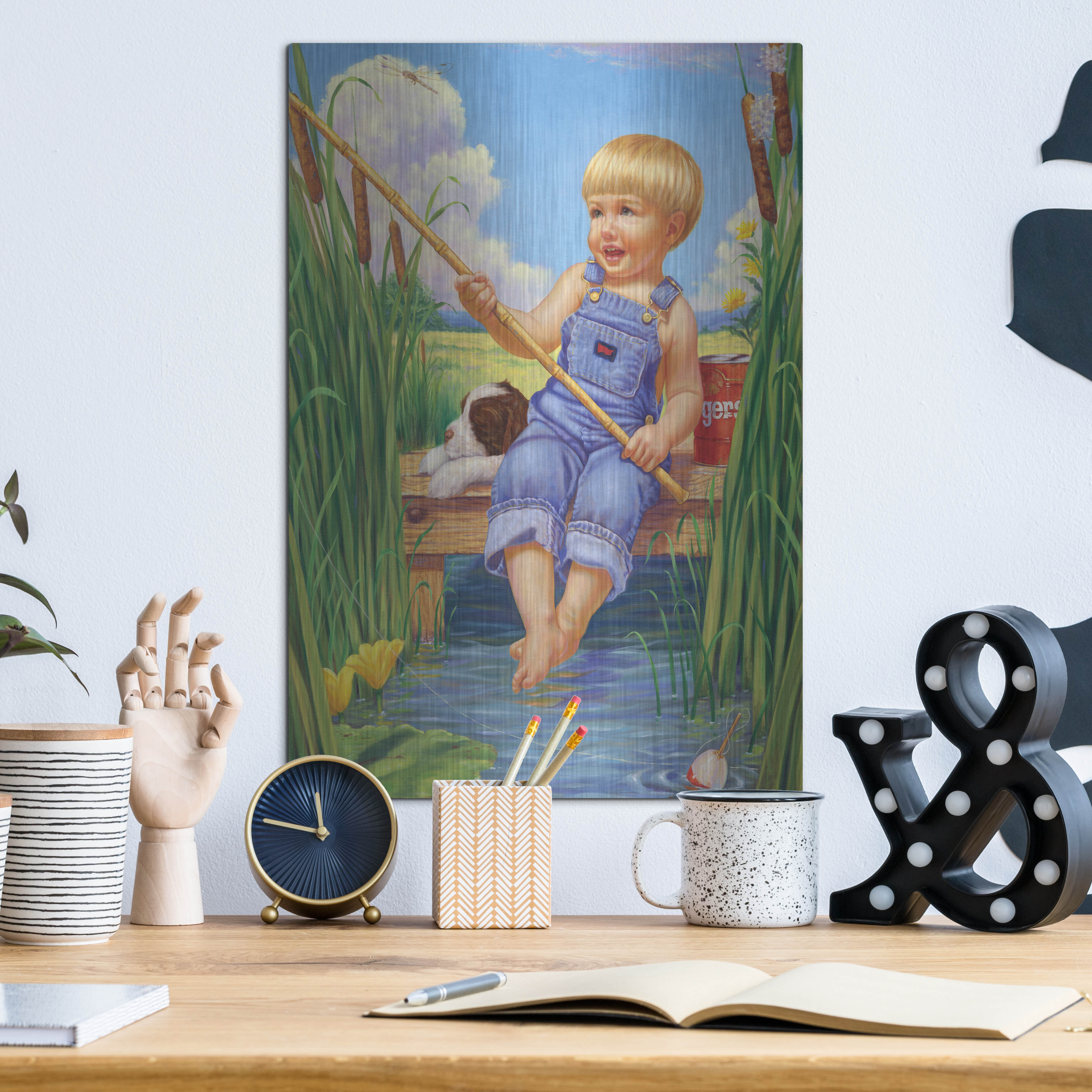 Winston Porter Fishin' by Christopher Nick, Metal Wall Art | Wayfair