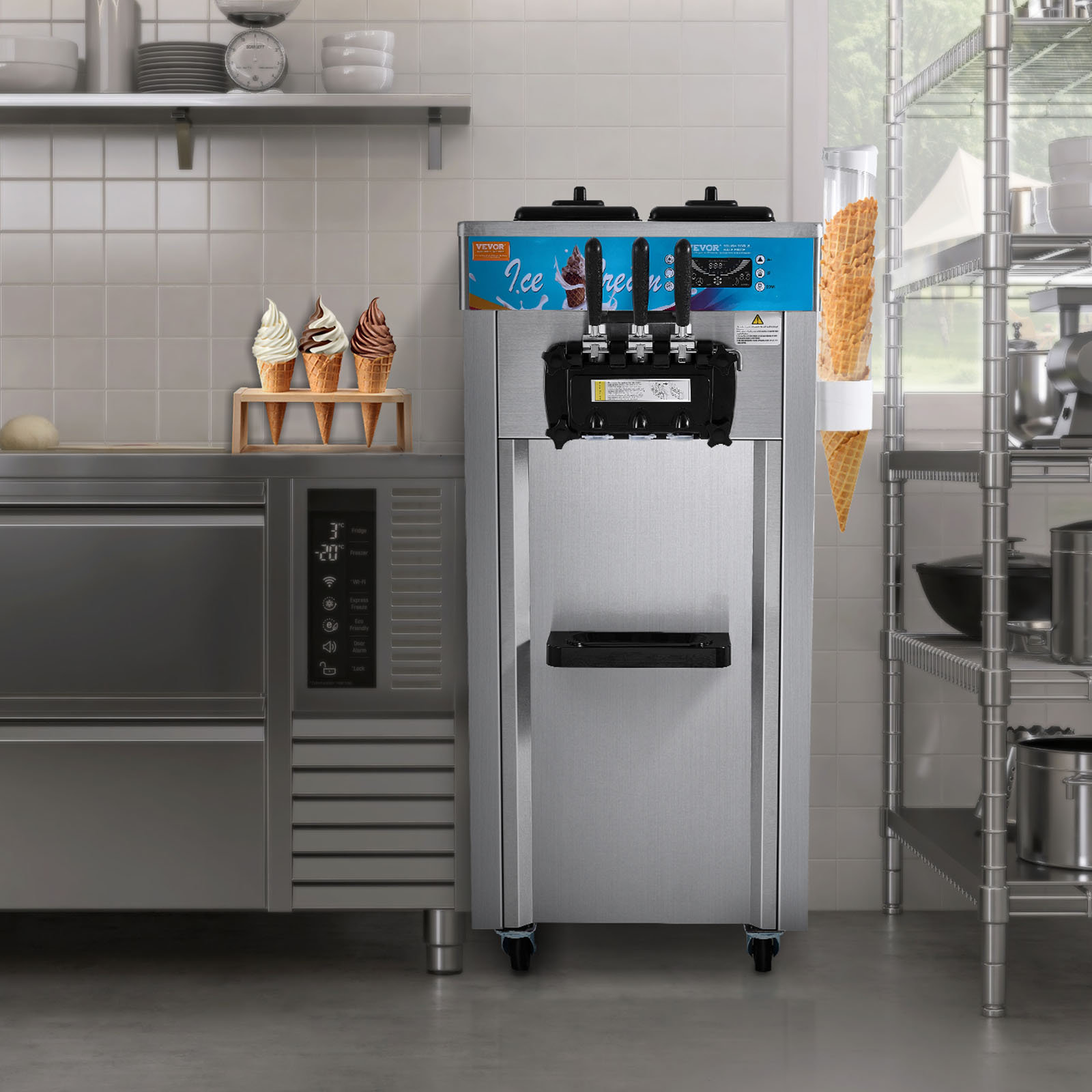 VEVOR Soft Serve Ice Cream Machine Maker - Wayfair Canada