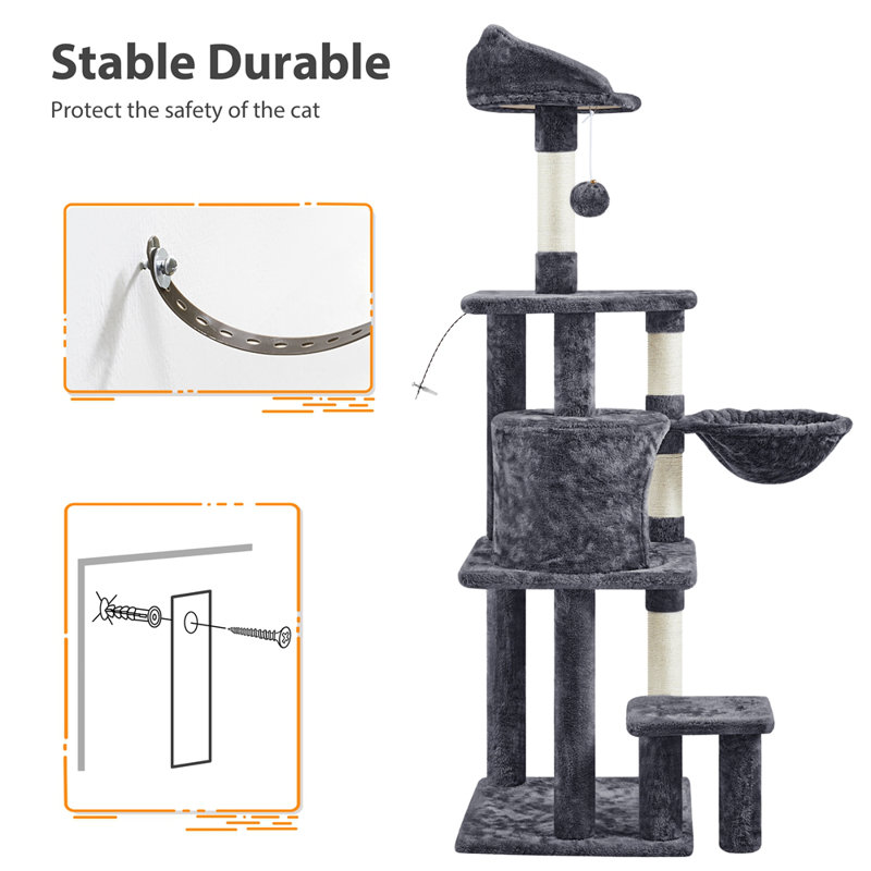 Tucker Murphy Pet™ 57" Danas Cat Condo & Reviews | Wayfair