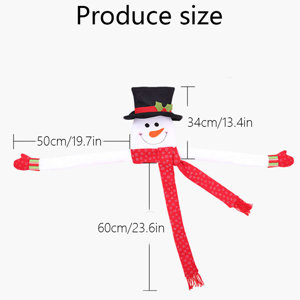 The Holiday Aisle® Christmas Tree Topper Snowman Hugger Xmas Tree ...