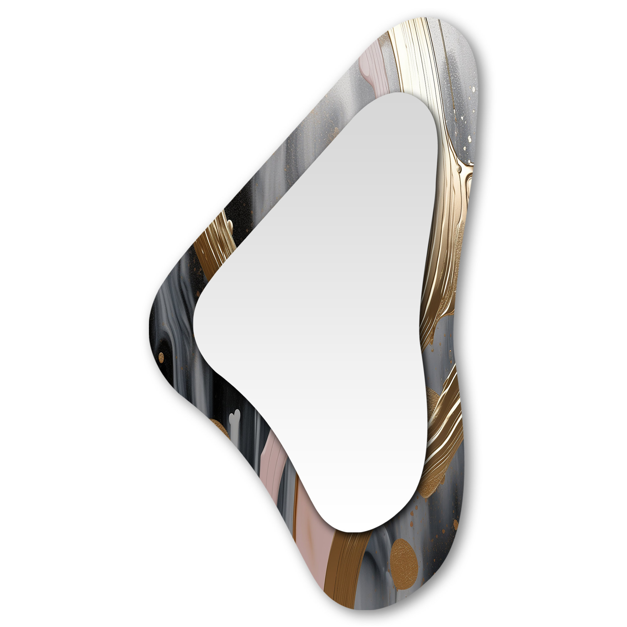 Ivy Bronx Abstract Golden And Pink Infinity Rivers V - Abstract 3D ...