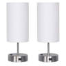 Wrought Studio™ Lailand 16" Metal Table Lamp Set with USB | Wayfair