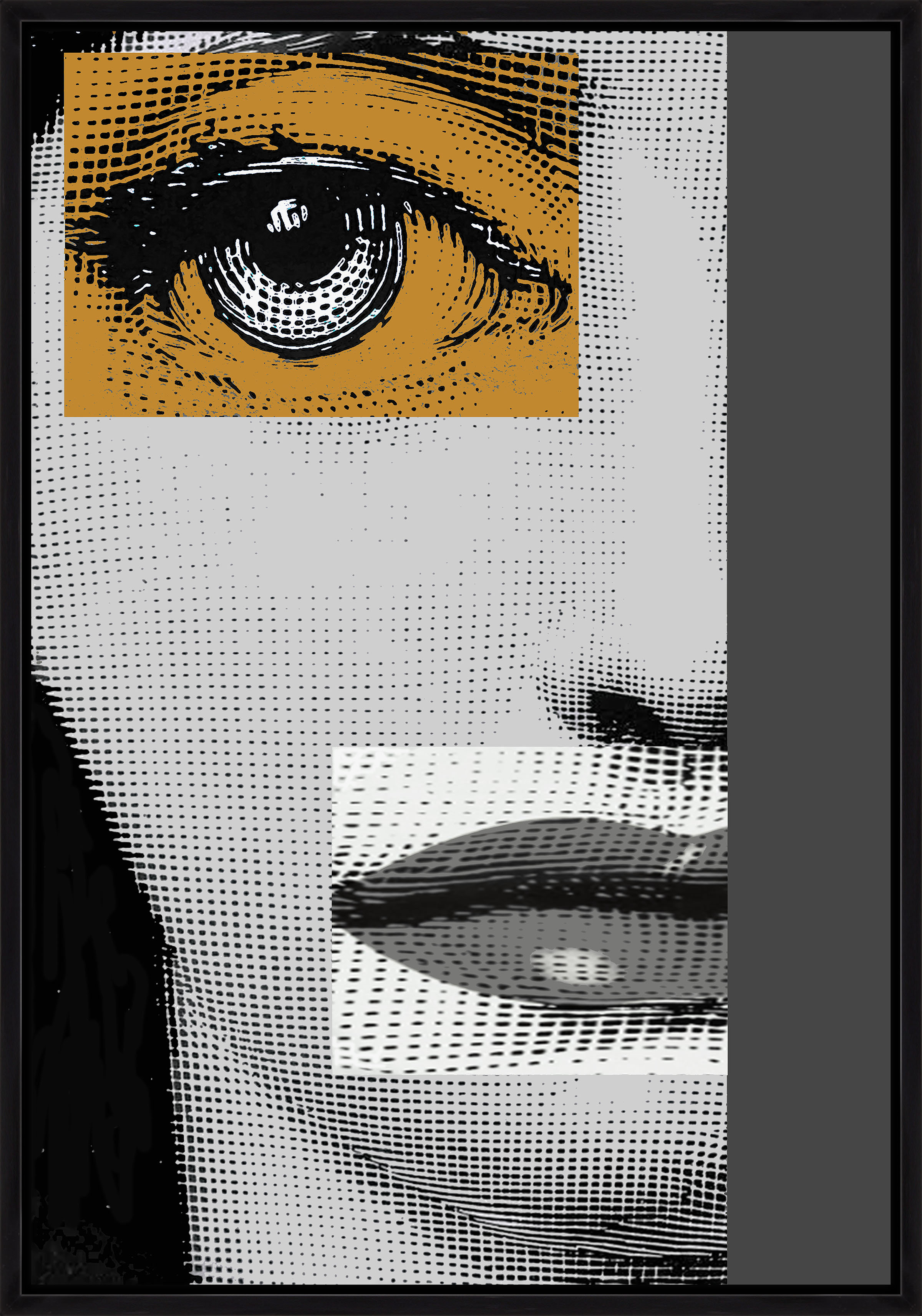 Chelsea Art Studio Jeffrey Goodman Profile 3 Framed On Canvas by ...