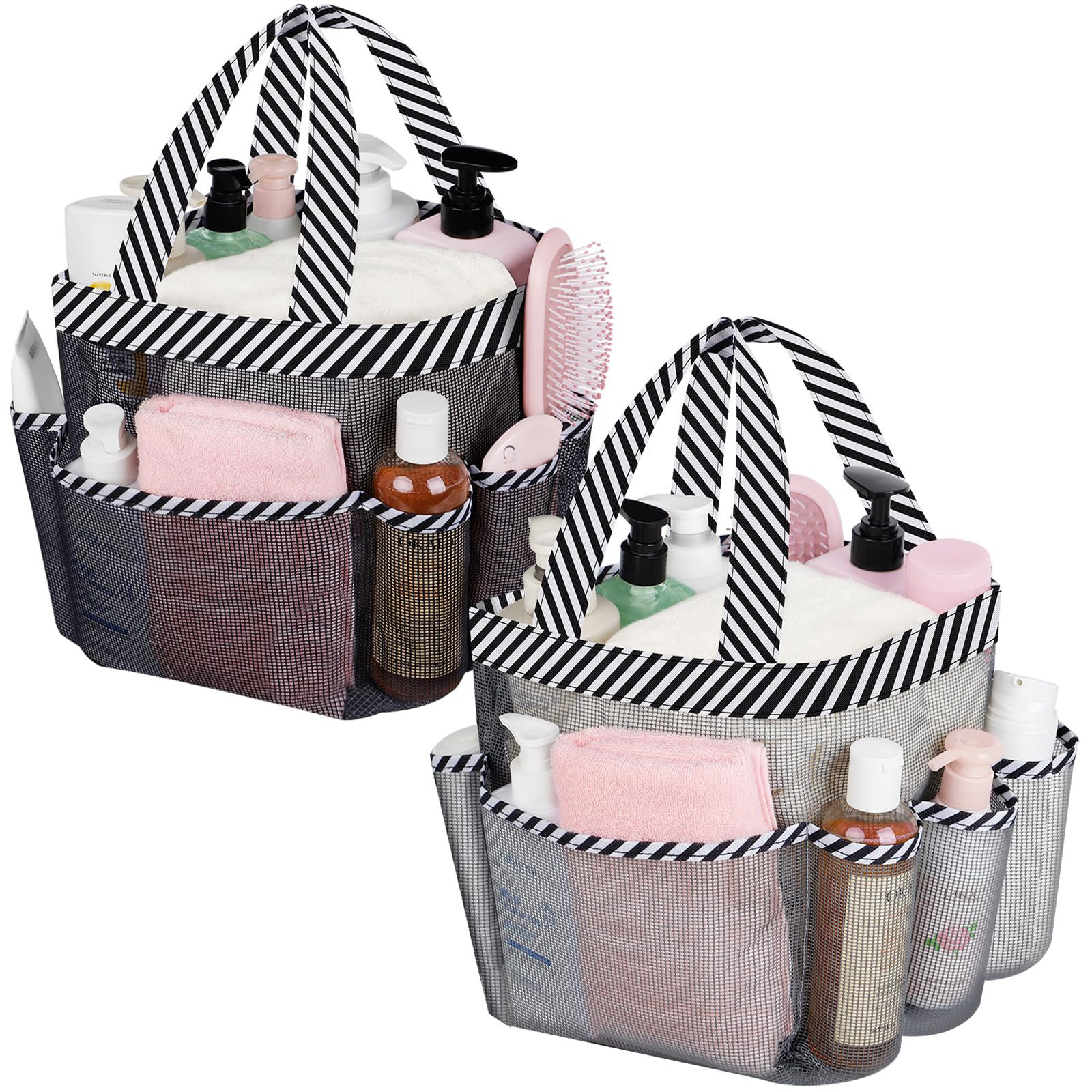 Ivy Bronx 2 Pack Mesh Shower Caddy Portable For College Dorm Room ...