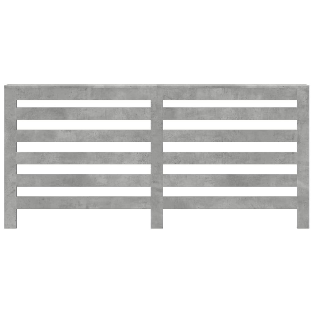 Vidaxl Radiator Cover Concrete Grey 175X20x82 Cm Engineered Wood ...