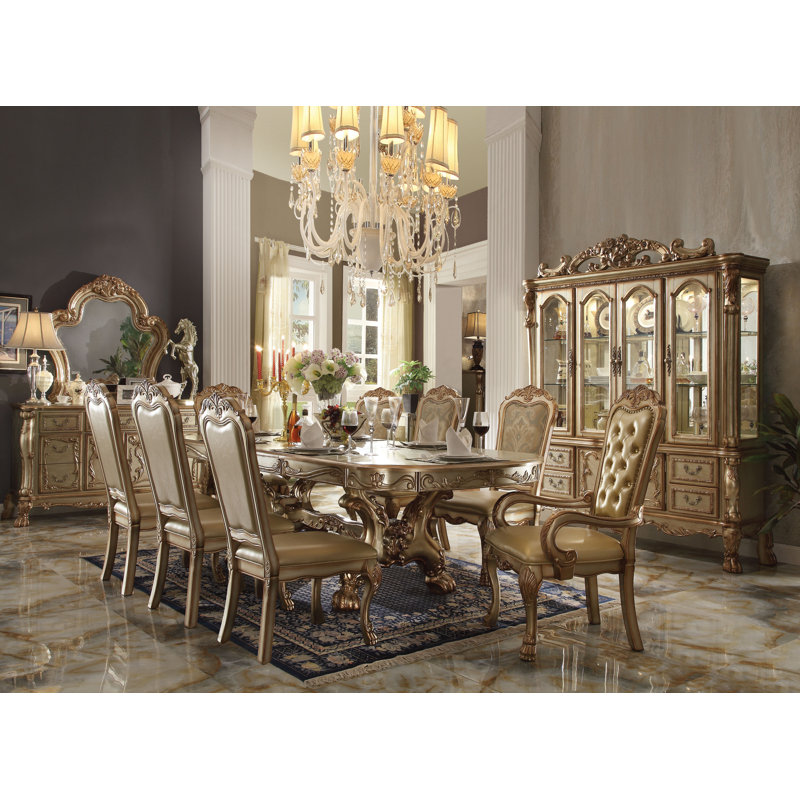 DAE 9-piece Luxurious Formal Dining Table Set Kitchen Furniture Set ...