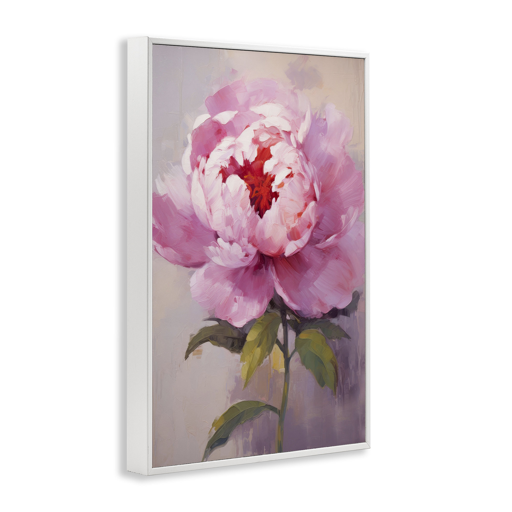 Winston Porter Blush Pink Peony Black Framed Giclee Art by Petals ...