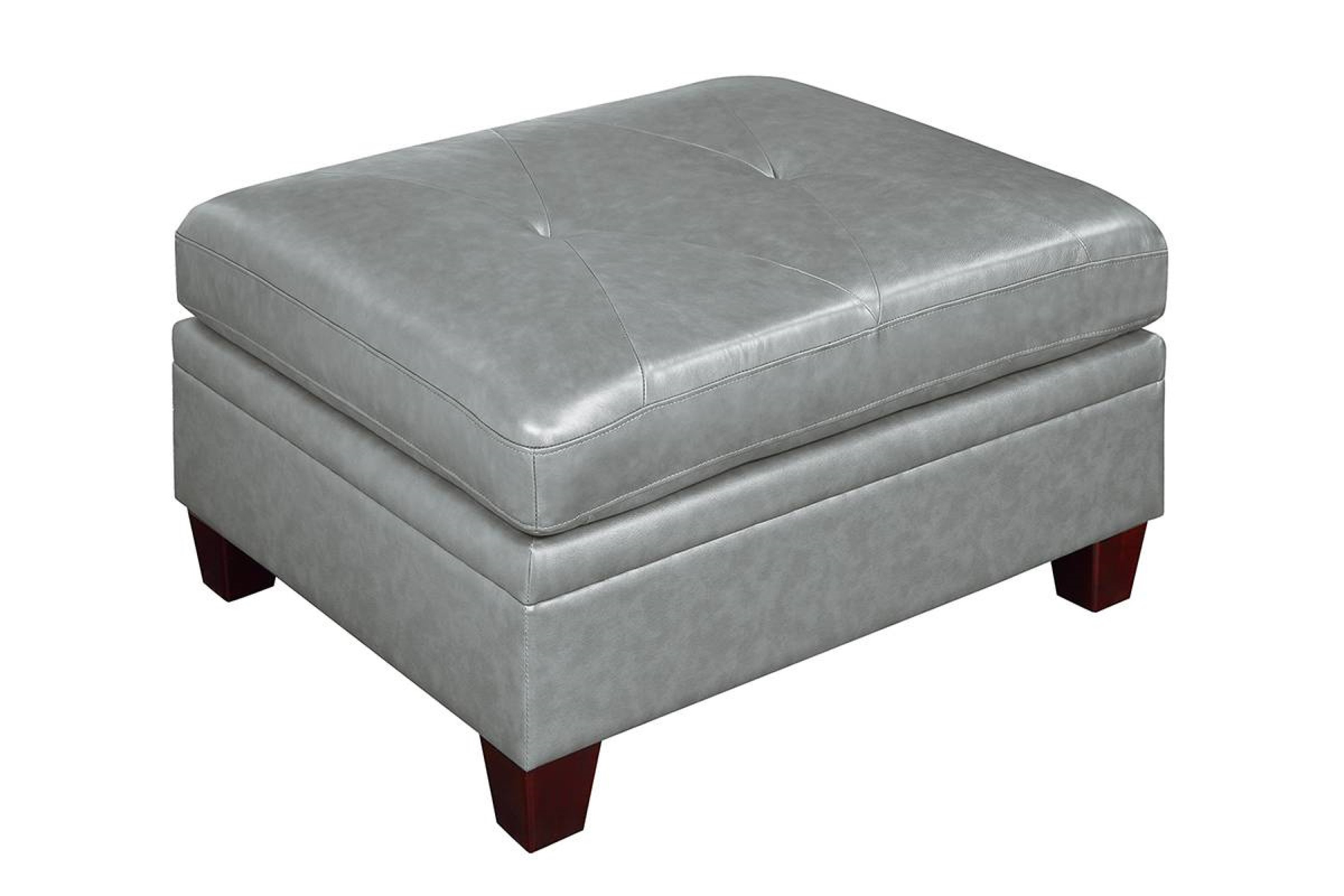 F&L Homes Studio Callayyi 36" Wide Genuine Leather Standard Ottoman ...