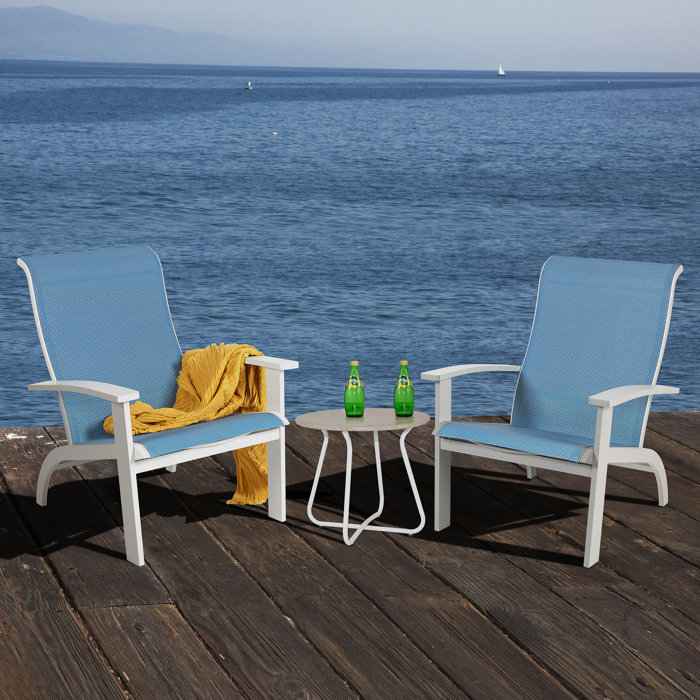 Anmutig Aluminum Adirondack Chair with Table & Reviews | Wayfair