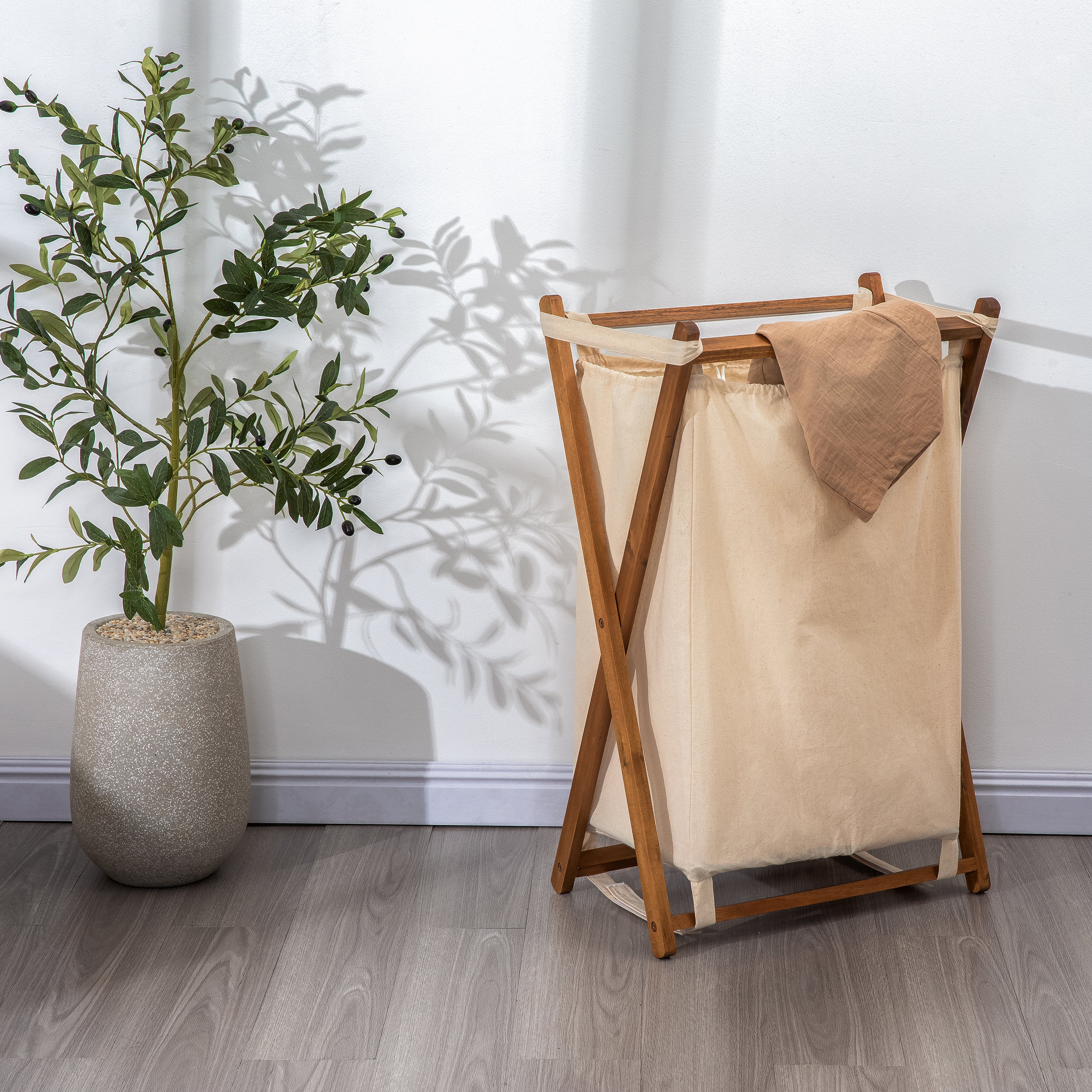 Rebrilliant X-frame Folding Laundry Hamper & Reviews | Wayfair