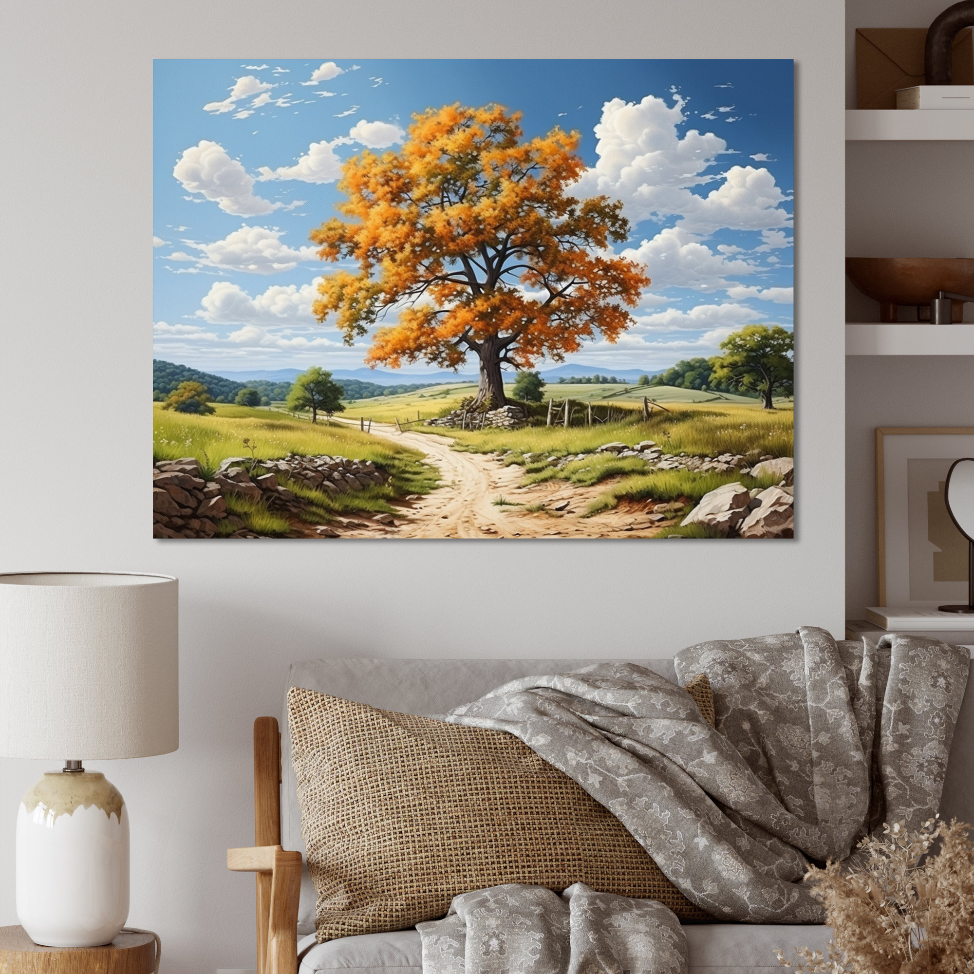 Red Barrel Studio® Maple Trees Rustic Serenity On Canvas Print | Wayfair